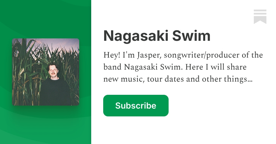 Nagasaki Swim | Substack