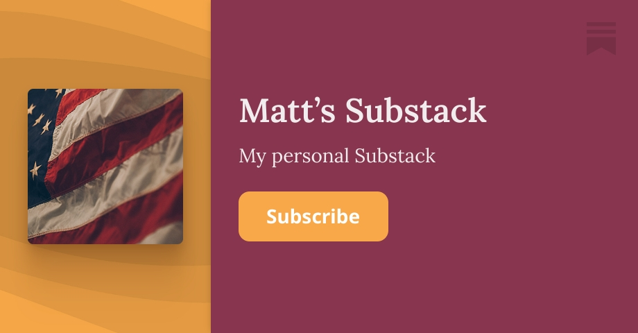 Matt’s Substack | Matt Steindl | Substack