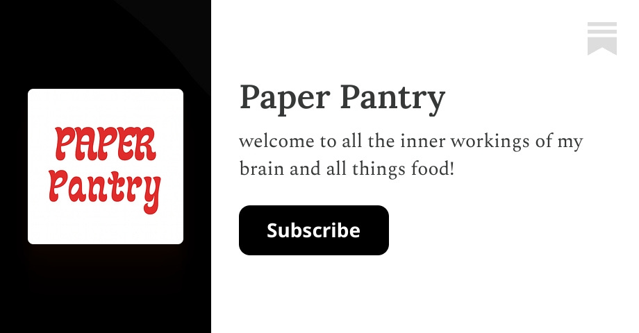 Paper Pantry | Substack