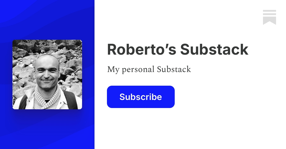 Roberto’s Substack | Roberto Bartual | Substack