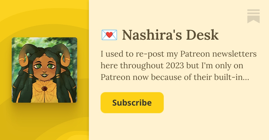 💌 Nashira's Desk | Nashira de la Rosa | Substack