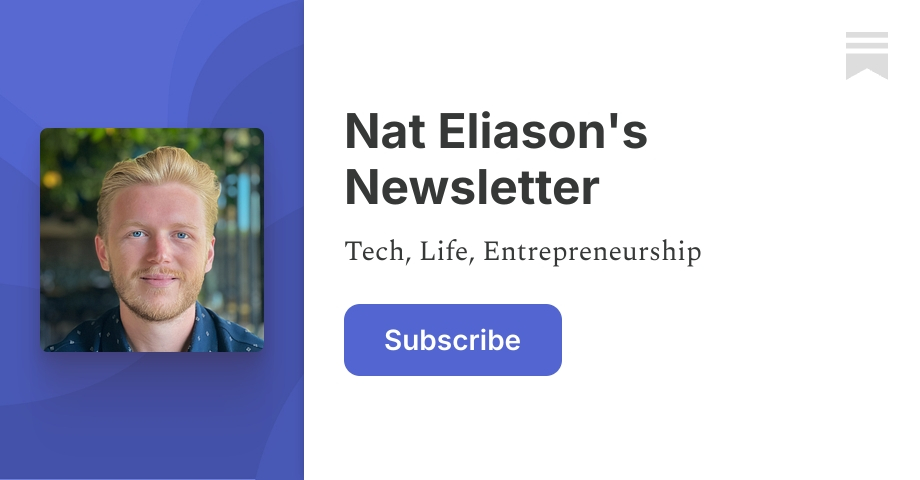 Welcome to Infinite Play - Nat Eliason's Newsletter
