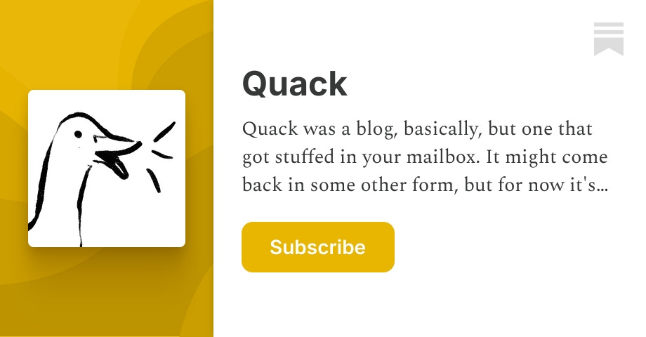 Quack, An Introduction - by Nate - Quack