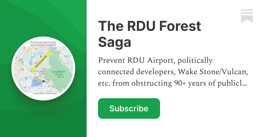 The RDU Forest Saga | Substack