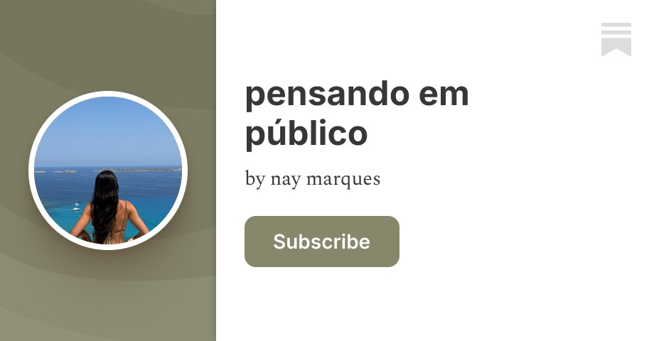 diário nômade | nay marques | Substack
