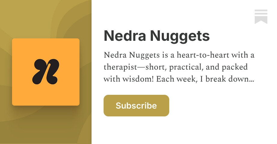 Nedra Nuggets | Nedra Glover Tawwab | Substack