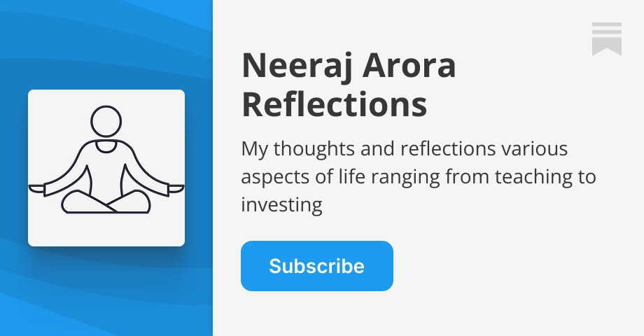 Neeraj Arora Reflections | Substack