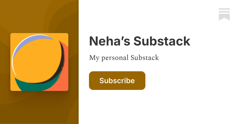 Neha’s Substack | Neha A | Substack