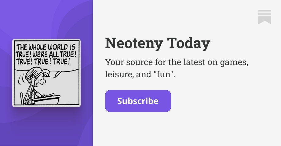 Neoteny Today | Jesse F | Substack