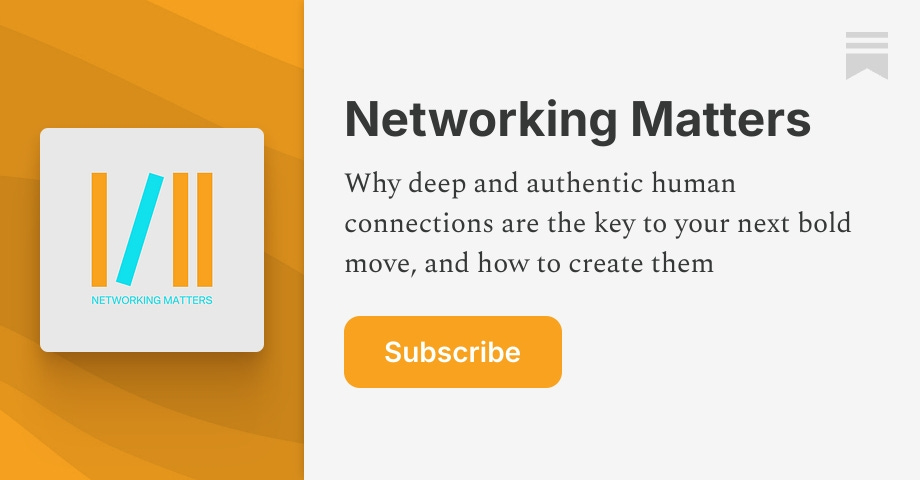 Networking Matters | Anne-Sophie | Substack