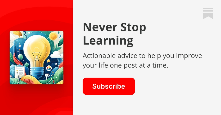 Never Stop Learning | Martin Prior | Substack