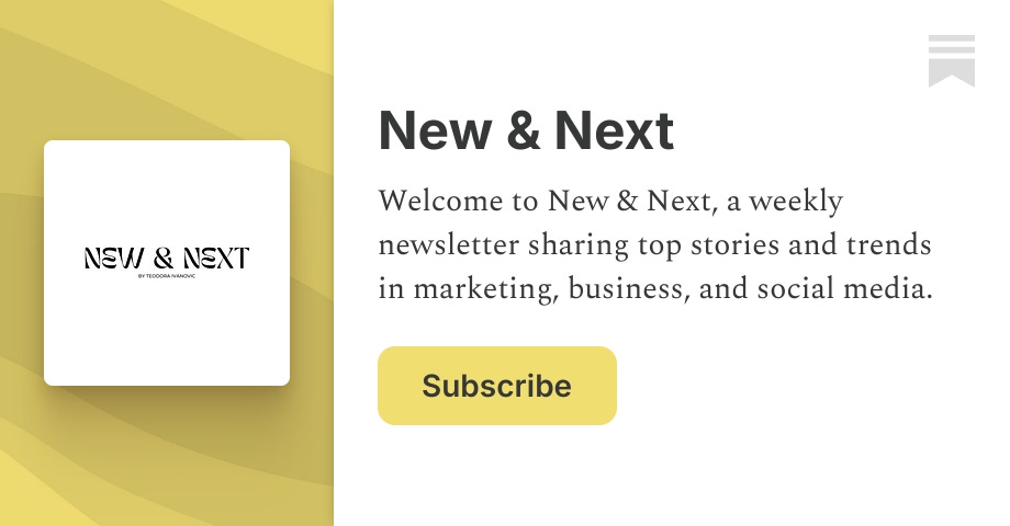 New & Next | Teodora | Substack