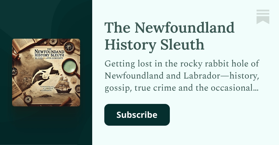 The Newfoundland History Sleuth | Formulated Curiosity | Substack