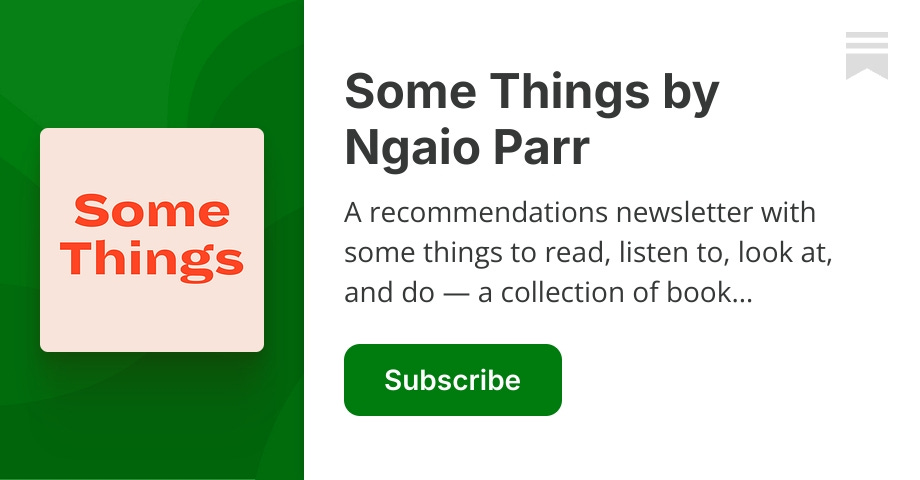 Some Things by Ngaio Parr | Substack