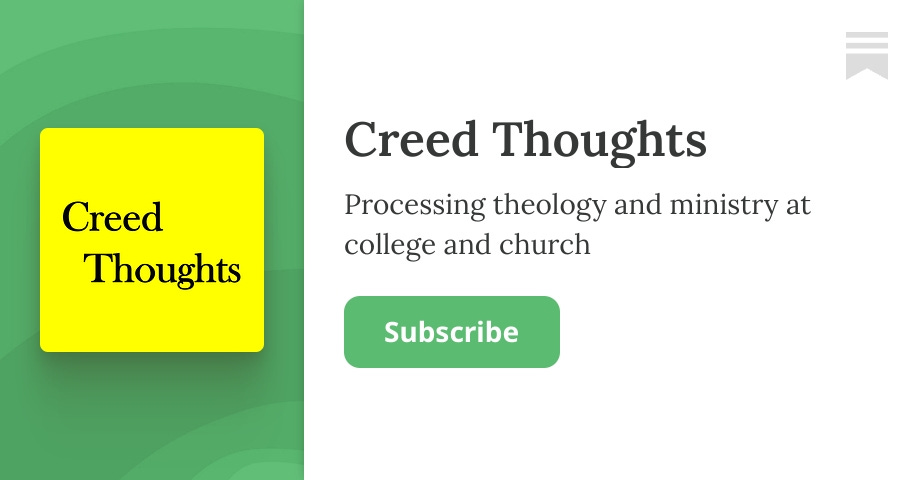 Creed Thoughts | Nicholas Wood | Substack