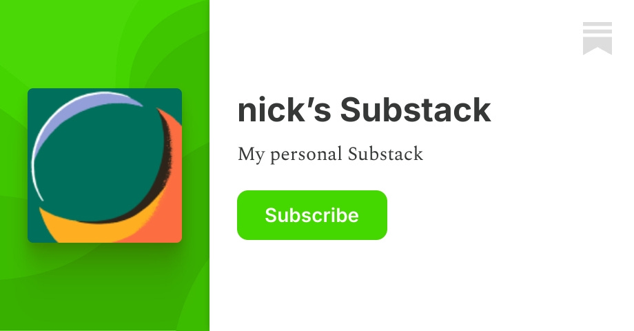 nick’s Substack | nick canning | Substack