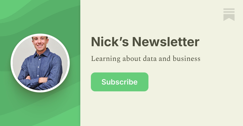 Nick’s Newsletter | Nick Handel | Substack