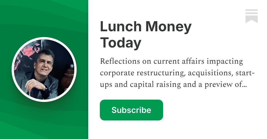 Lunch Money Today | Nick Samios | Substack