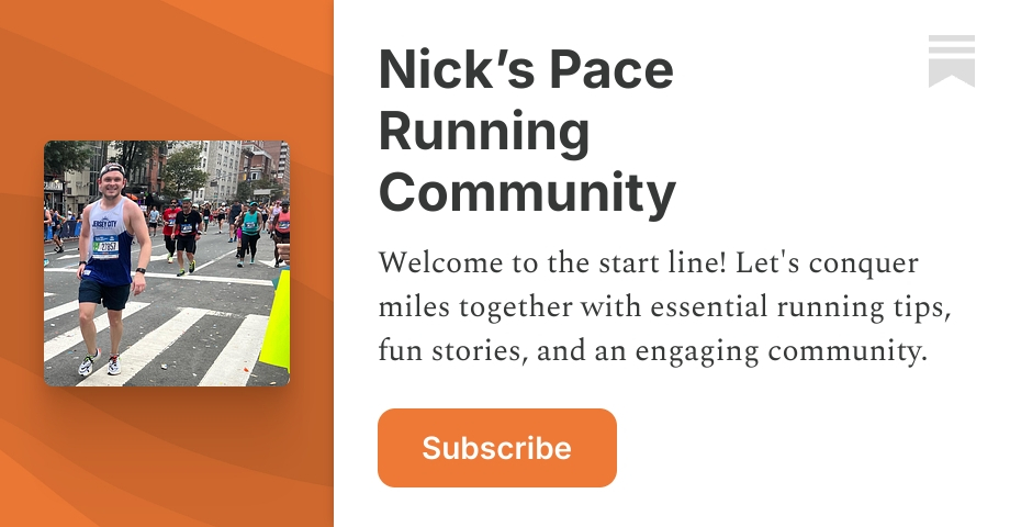 Nick’s Pace Running Community | Nick Allen | Substack