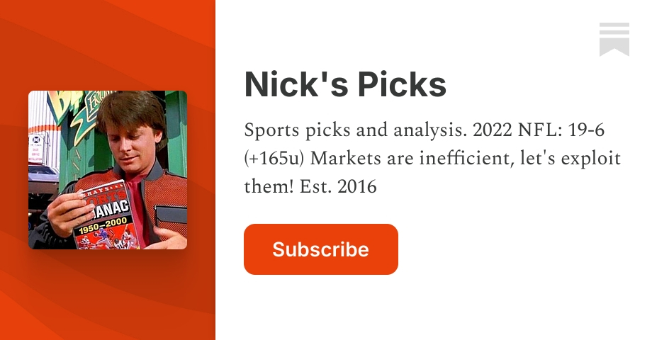 Nick's Picks | Nick's Picks - Sports & Stocks | Substack