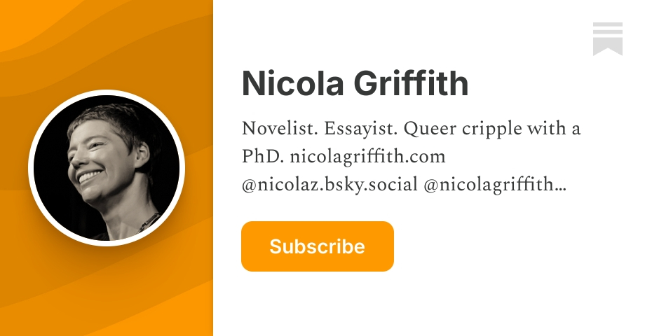 Nicola Griffith | Substack
