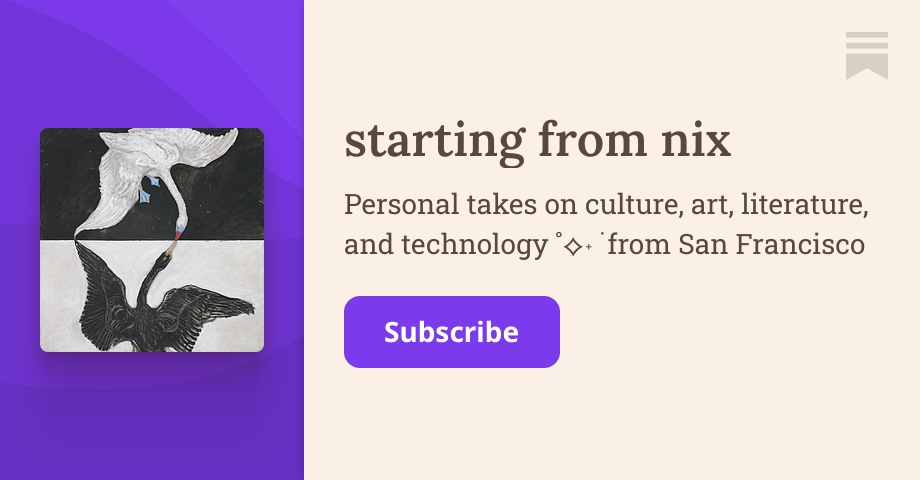 starting from nix | Nix 🕊 | Substack