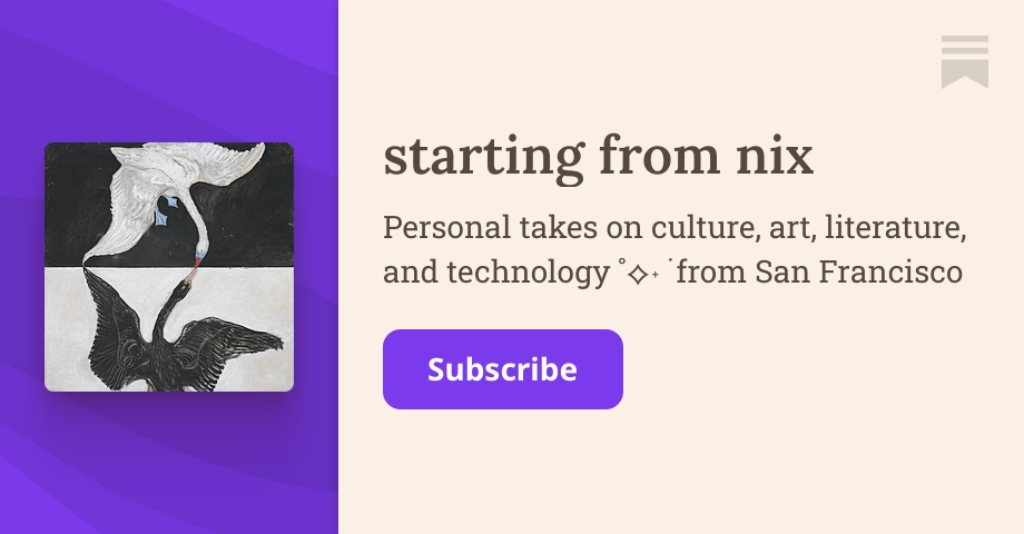 starting from nix | Nix 🕊 | Substack
