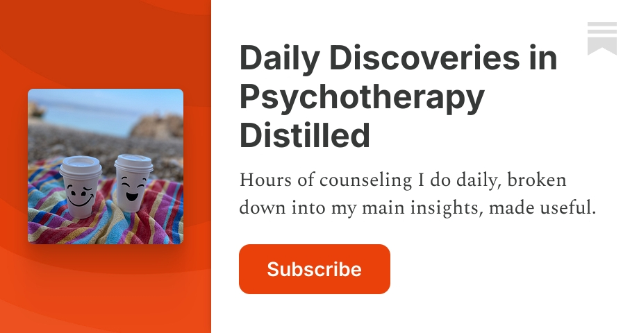 Daily Discoveries in Psychotherapy Distilled | Nico Schreiner | Substack