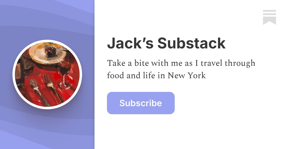 My Blue Ribbon - Jack’s Substack