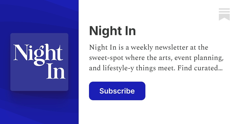 Night In | Megan Hanson | Substack