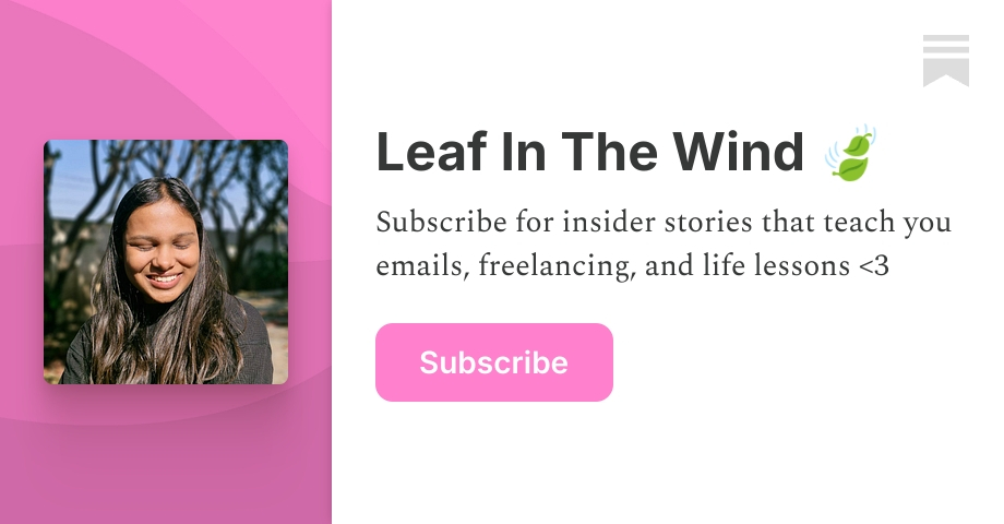 Leaf In The Wind 🍃 | Nikita Verma | Substack