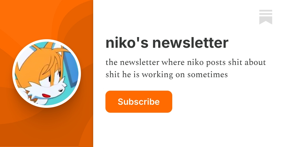 niko's newsletter | Nikostormkilla | Substack