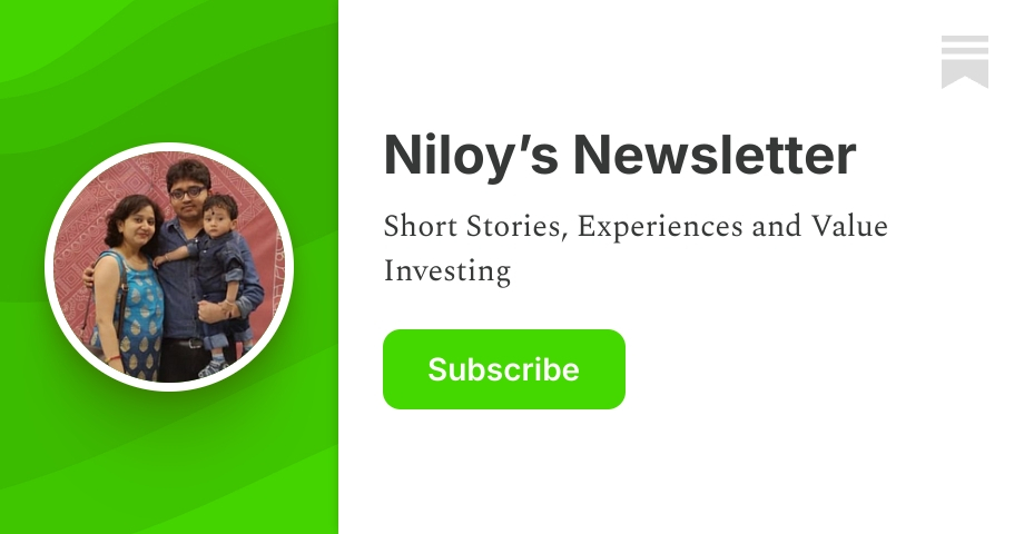 Niloy’s Newsletter | Niloy Roy | Substack