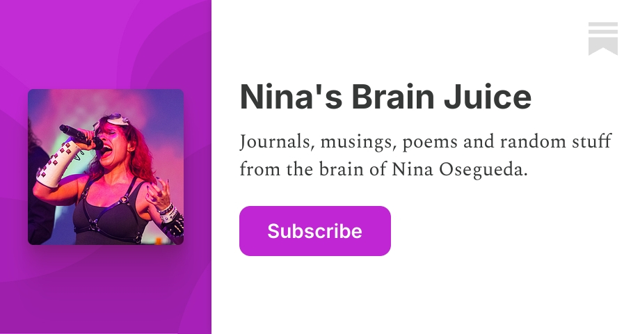 Nina’s Substack | Nina Osegueda | Substack