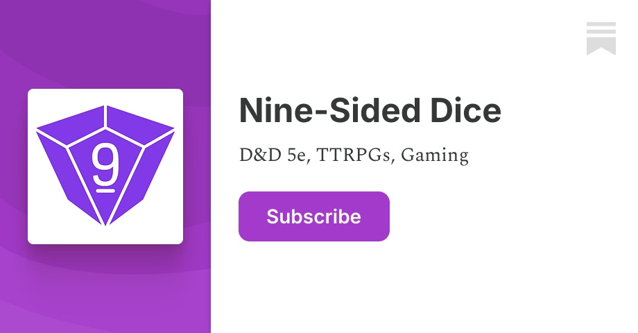 Nine-Sided Dice | Neal Zupancic | Substack