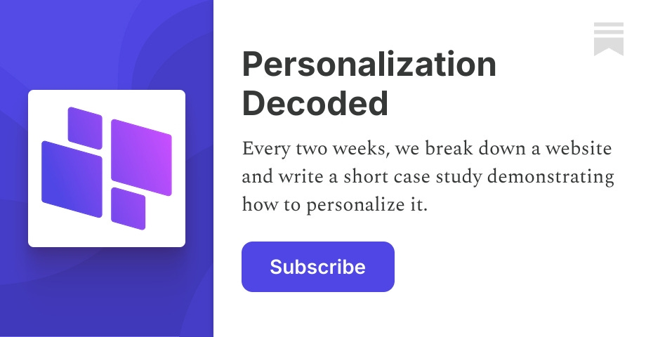 Personalization Decoded | Andy Kaiser | Substack