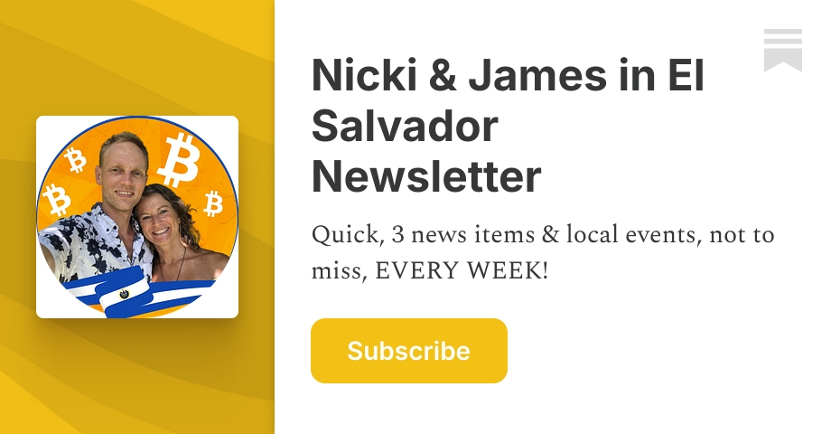 Archive - Nicki & James in El Salvador Newsletter