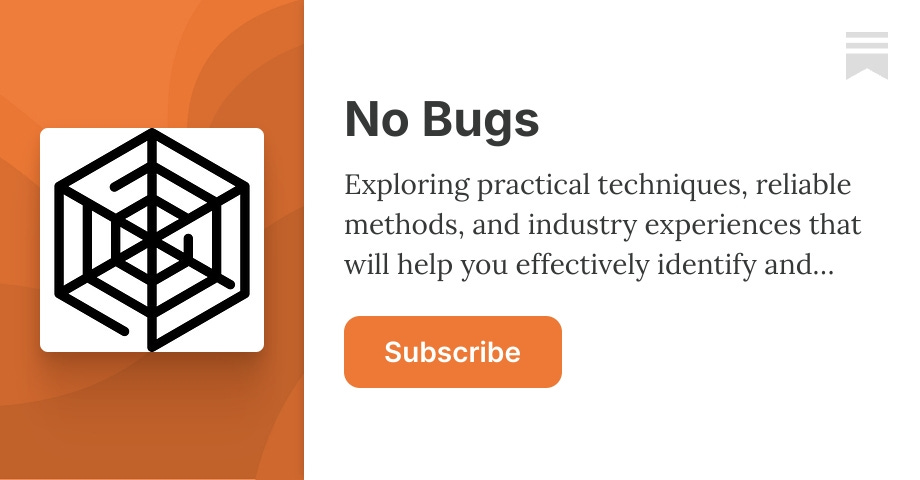 No Bugs | Victor Stanchev | Substack