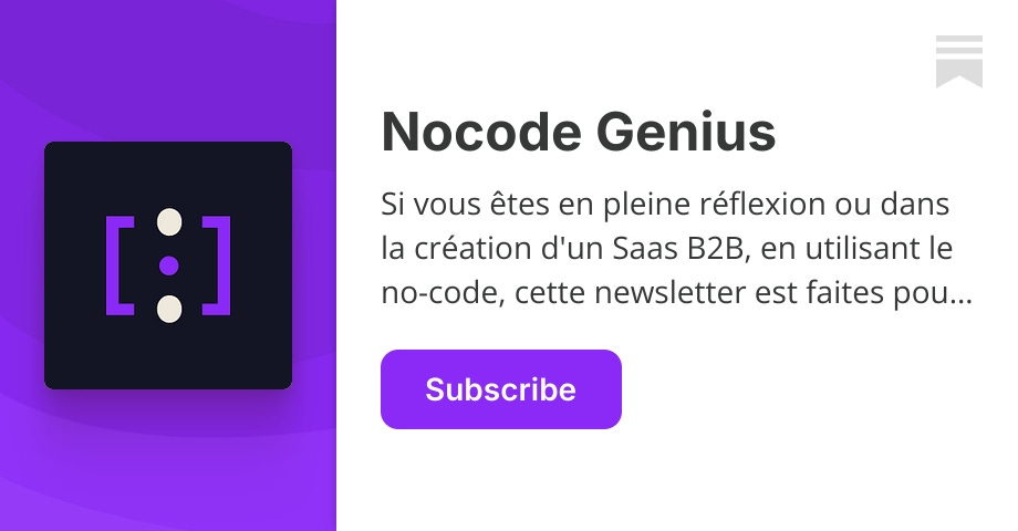 Nocode Genius | Thomas Bonfils | Nocode Genius | Substack