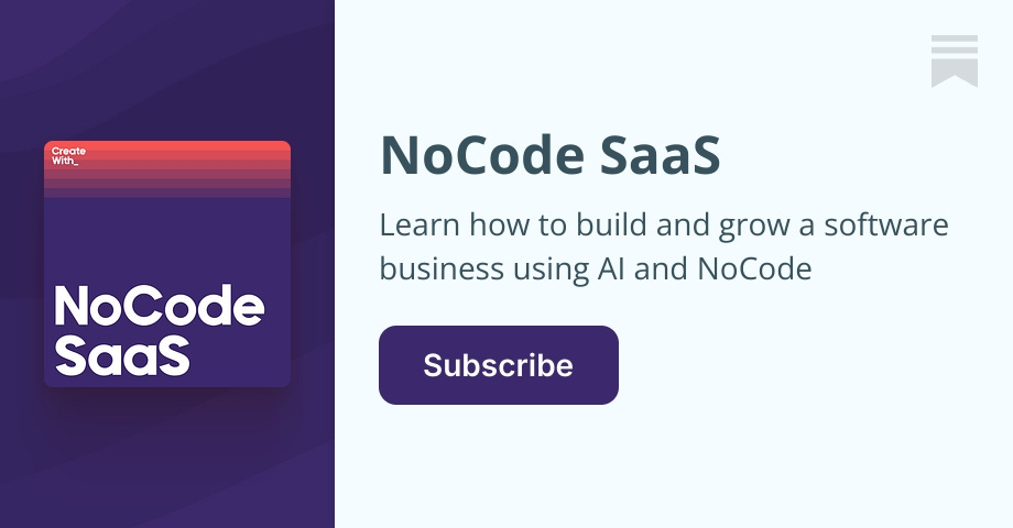 NoCodeSaaS | James Devonport | Substack