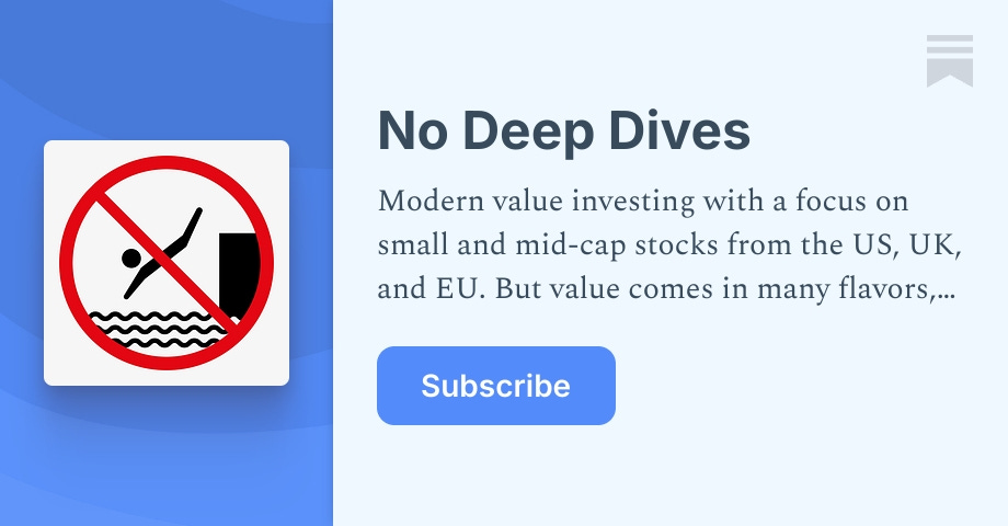 No Deep Dives | jefke | Substack