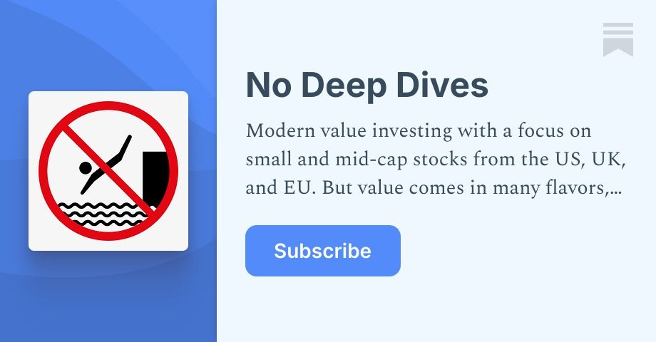 No Deep Dives | jefke | Substack