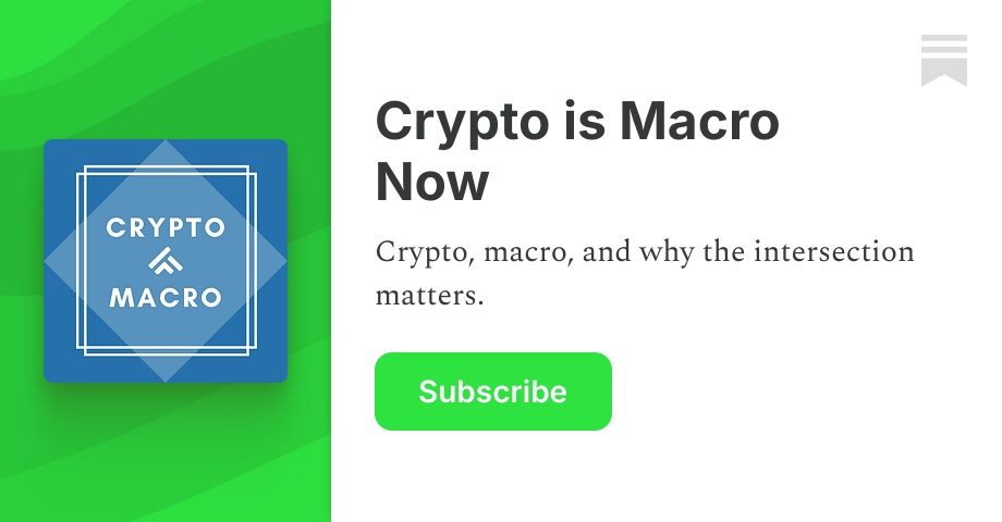 Crypto is Macro Now | Noelle Acheson | Substack