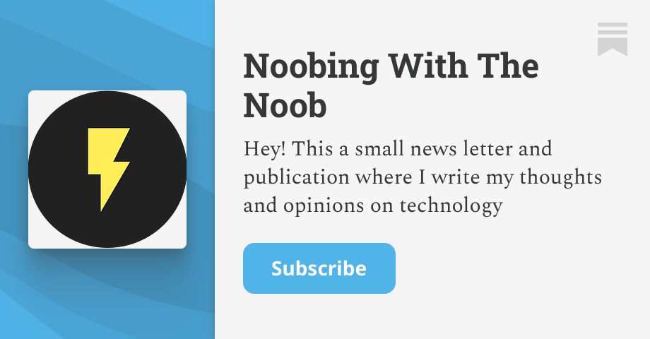 Noobing With The Noob | NoobScience | Substack