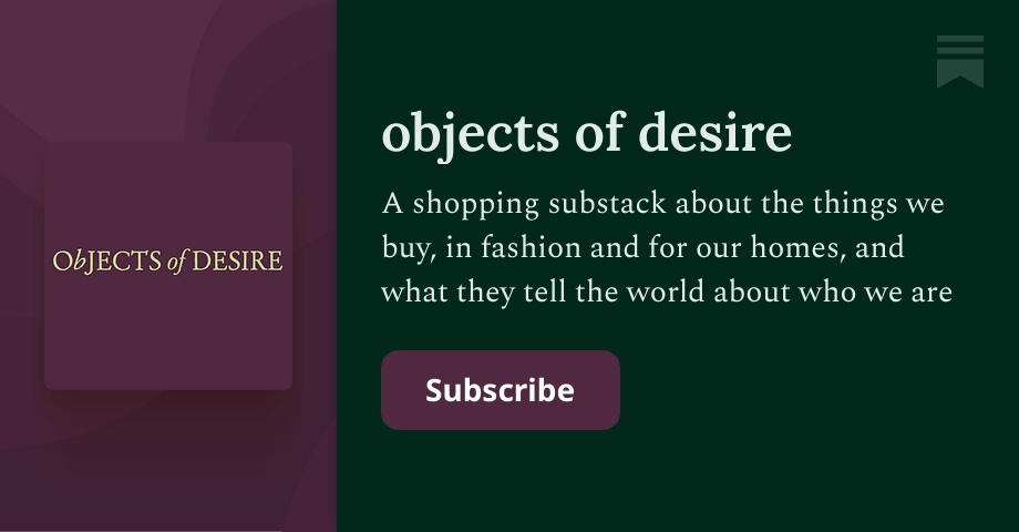 objects of desire | Noora Raj Brown | Substack