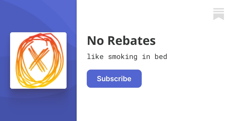 No Rebates | Christian Alexander | Substack