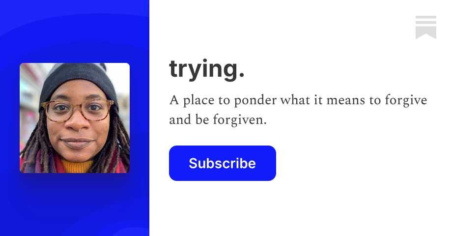 trying. | Jumi Bello | Substack