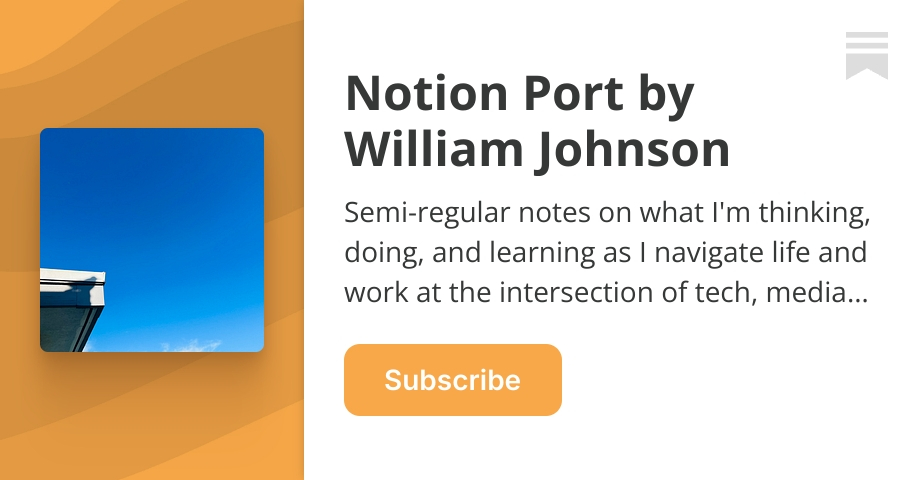 Notion Port by William Johnson | Substack