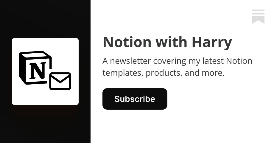 Notion with Harry | Harry Flarup | Substack