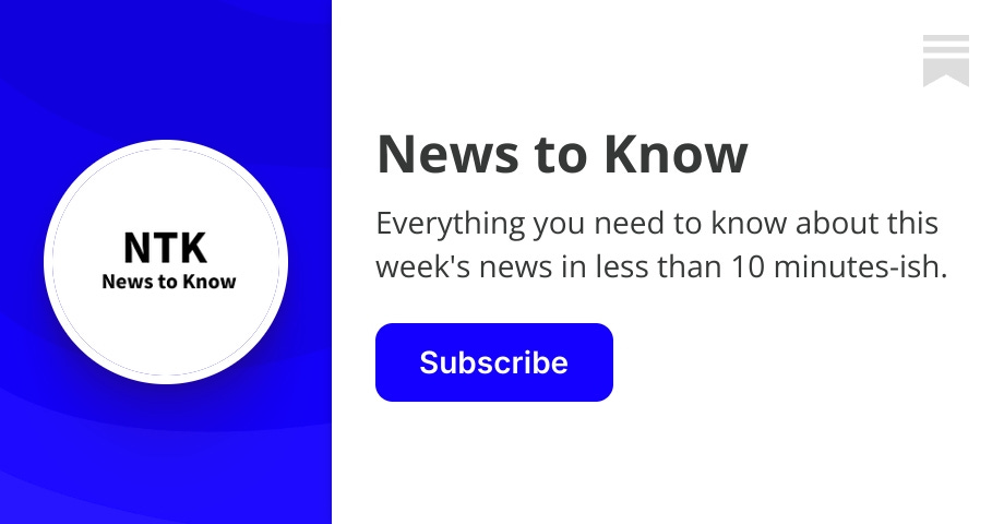 News to Know | Alice I'Anson | Substack